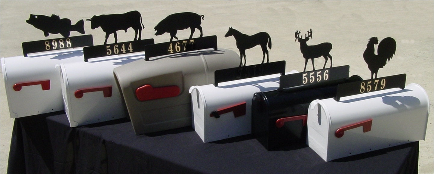 Holstein Mailbox Address Plaque - Etsy