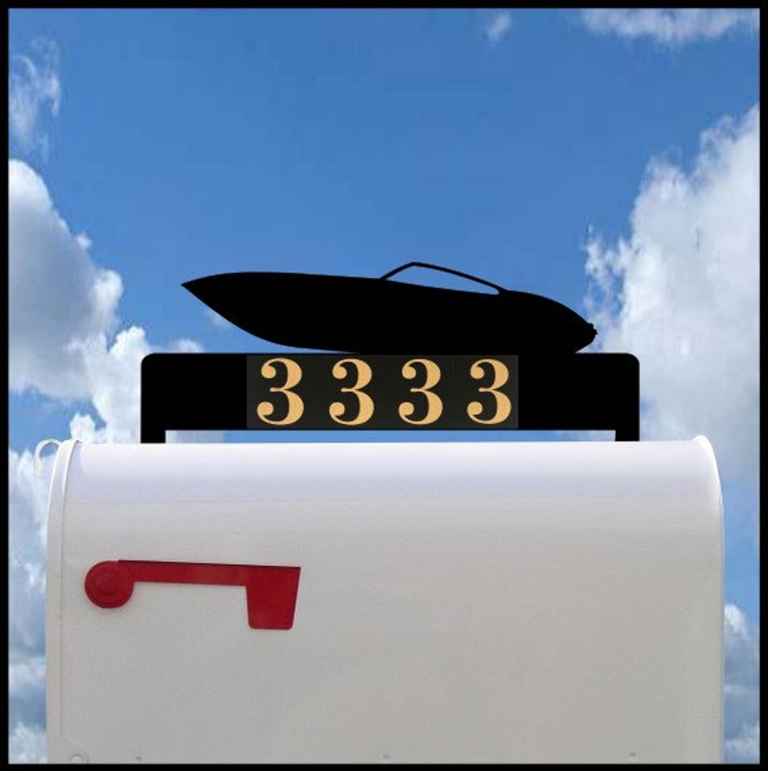 Boat Mailbox Address Plaque - Etsy