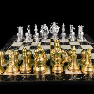 Coc War Chess Set: Custom Nameplate With Marble Board - Etsy