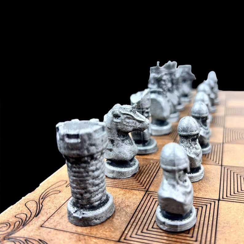 Metal Christian Vitican Chess Set - Church Knight Chess | Personalized ...