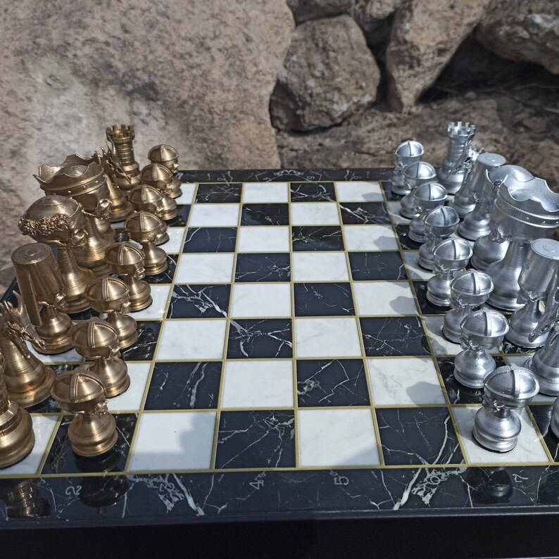 Skull Chess Set With Chessboard-skeleton Multicolor Chess - Etsy