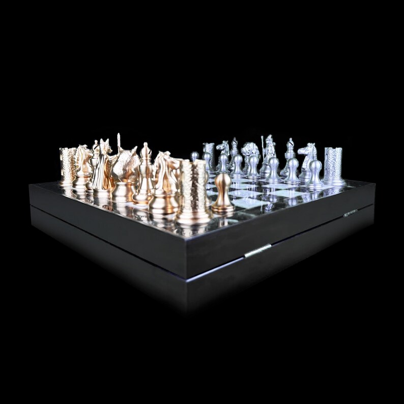 Unique Cat Versus Dog Chess Set With Chessboard Personalized Pet Chess ...
