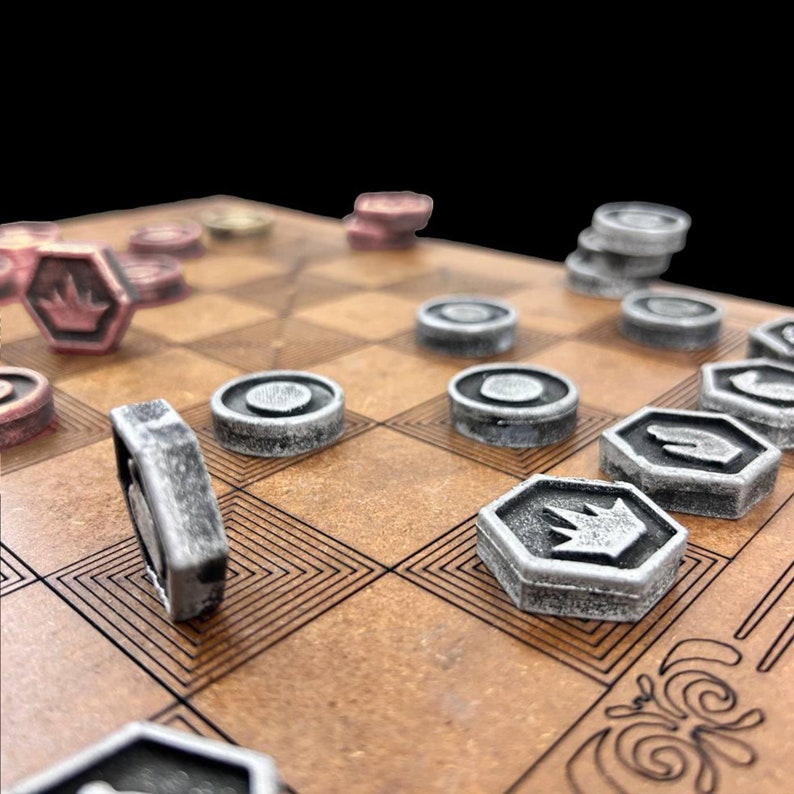 Heavy Metal Chinese Checkers Chess Set With Chessboard | Personalized ...
