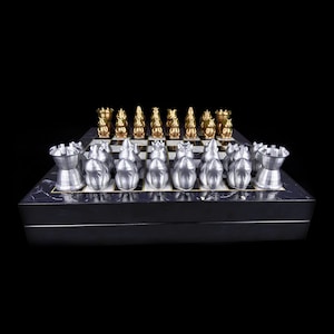 Squirrel Chess Set With Marbleized Board & Chest: Personalized Option ...