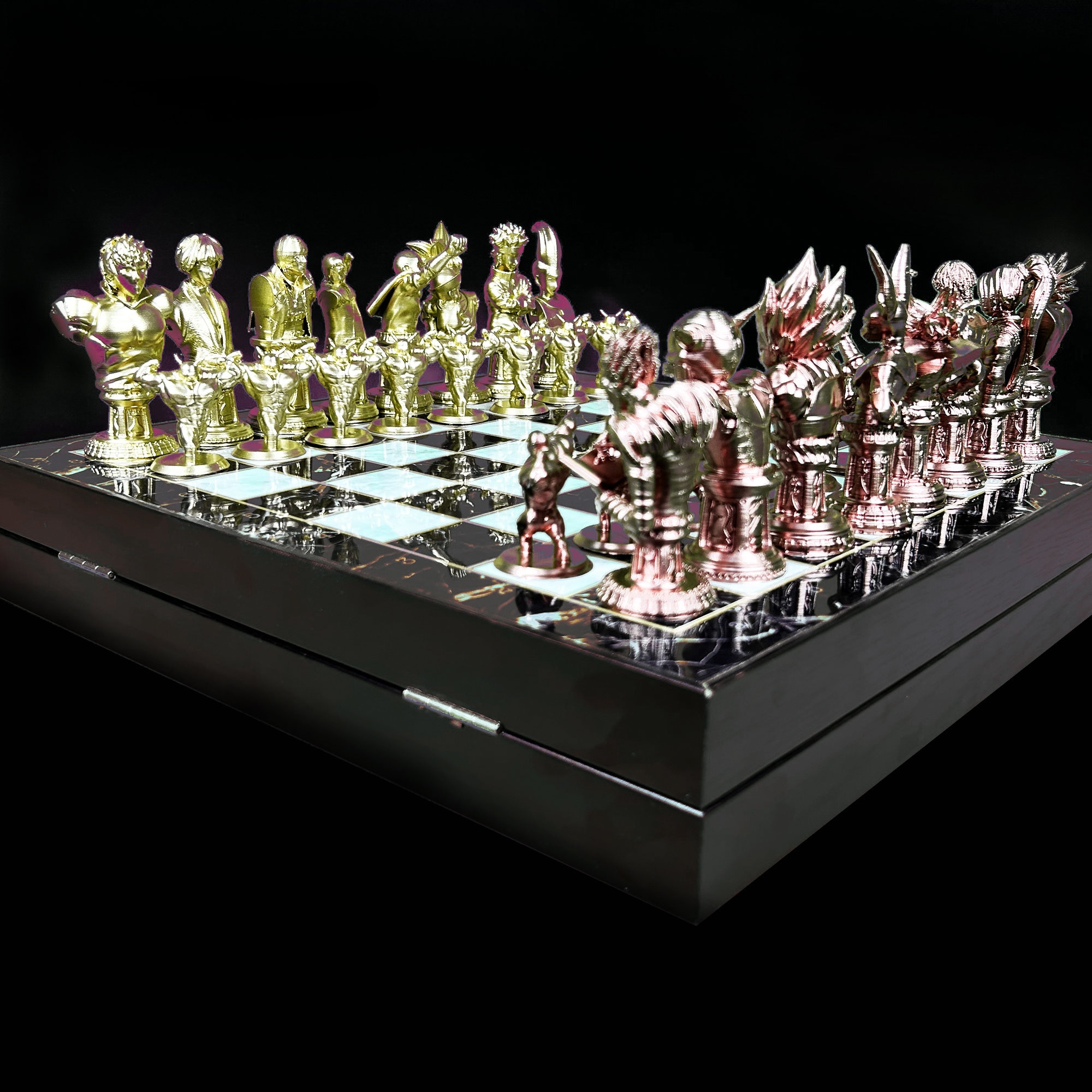 Personalized Anime Chess Set: Marble Board, PLA Plastic - Etsy