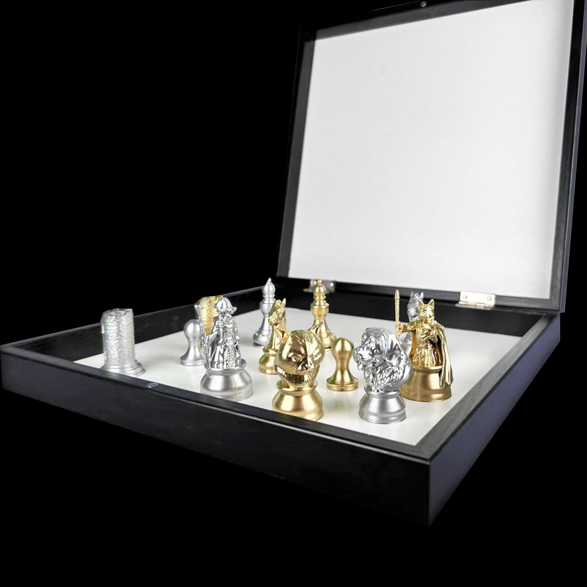 Unique Cat Versus Dog Chess Set With Chessboard - Personalized Pet ...