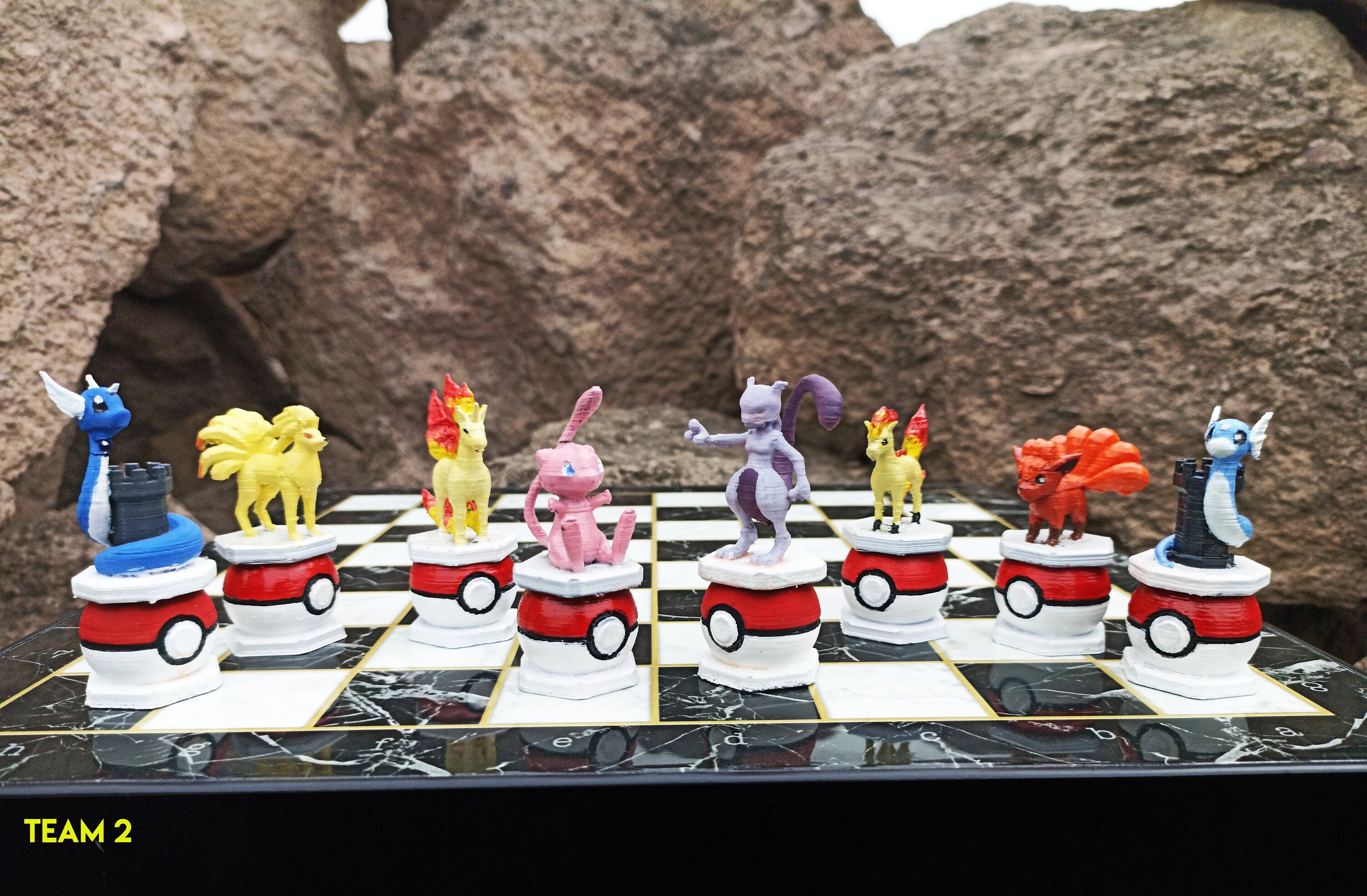 Pokemon Chess Set Personalized Pokemon Chess Set Pokeball - Etsy
