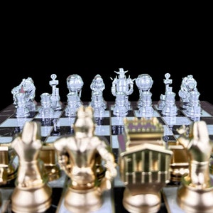 Coc War Chess Set With Chessboard 14 Different Coc Character ...