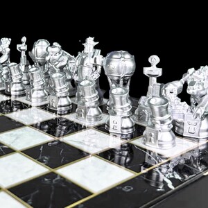 Coc War Chess Set With Chessboard 14 Different Coc Character ...