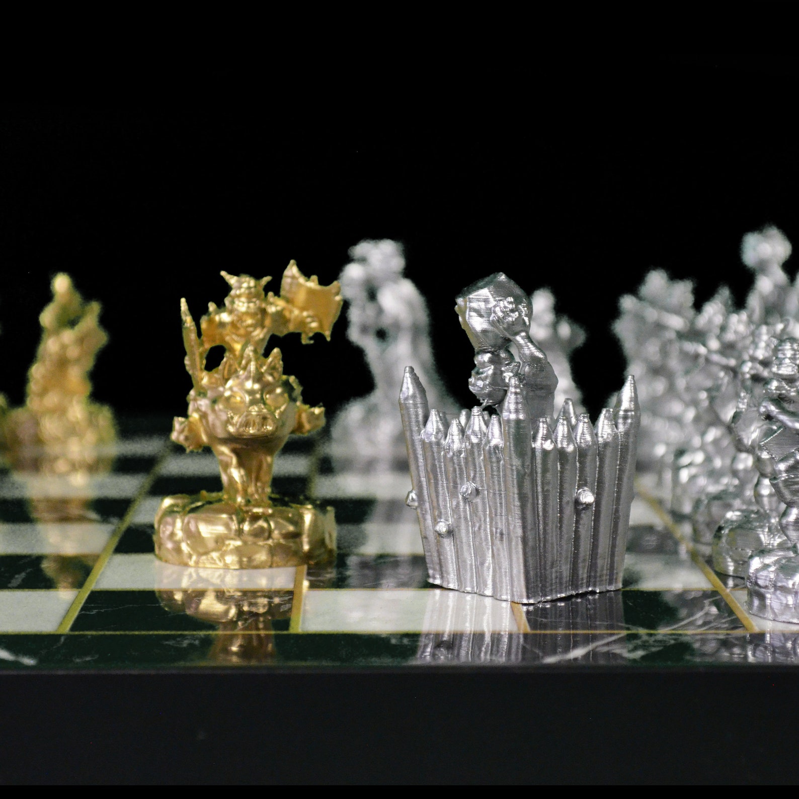 Orc Characters Chess Set With Chessboard Chestroll Chess Set With ...