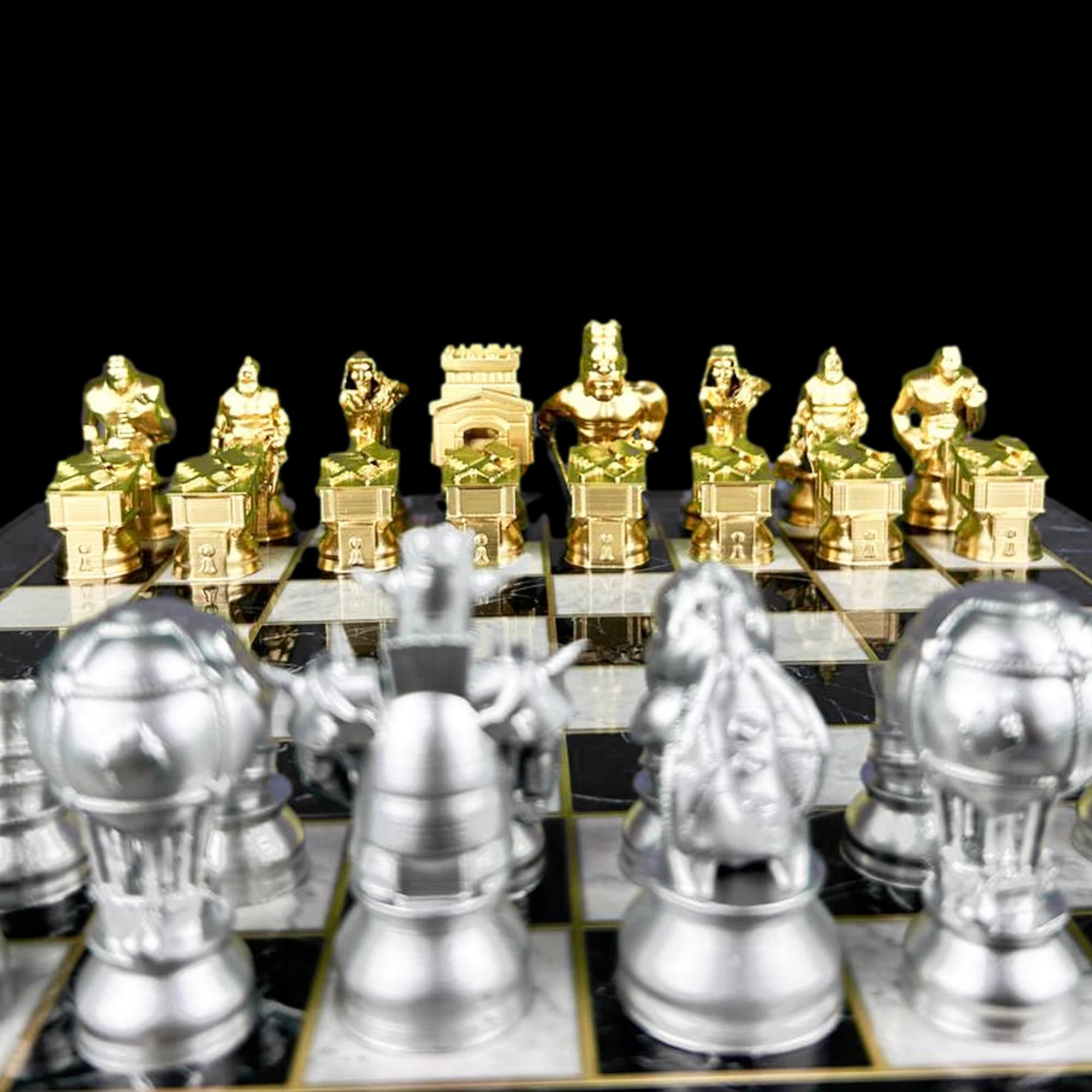 Coc War Chess Set With Chessboard 14 Different Coc Character ...