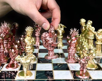 Attack on Titans Chess Set | Anime-themed 3d-printed Chess Board and ...