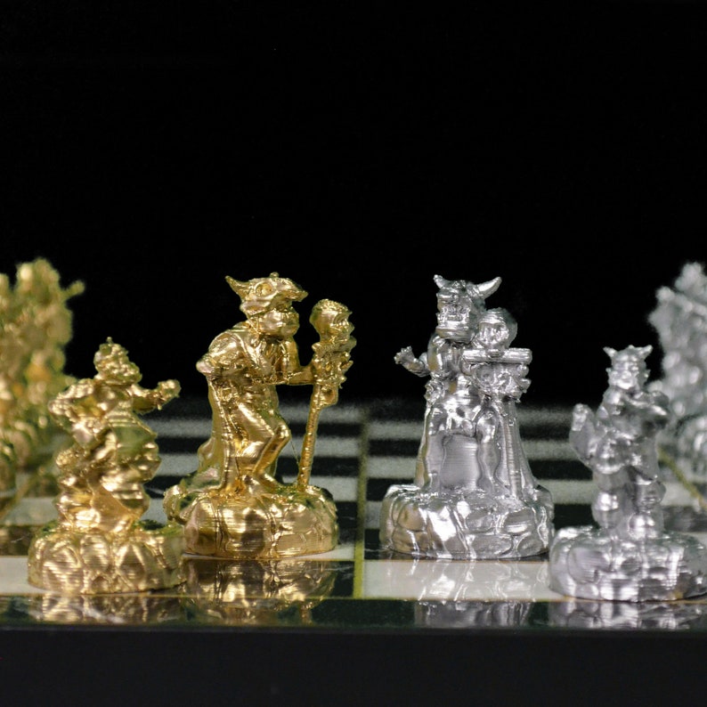 Orc Characters Chess Set With Chessboard Chestroll Chess Set With ...
