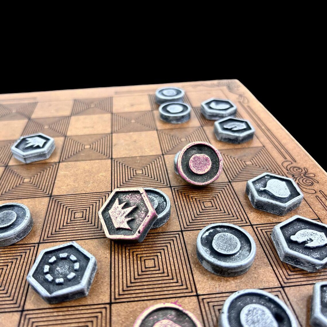 Heavy Metal Chinese Checkers Chess Set With Chessboard | Personalized ...