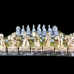 Mario Chess Set With Chessboard Supers Mario Chess Set Color Selection ...