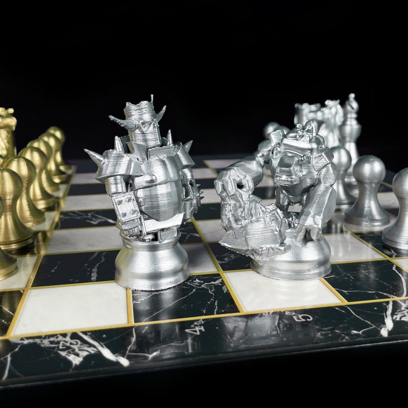 Coc War Chess Set: PLA Plastic With Marble Board - Etsy