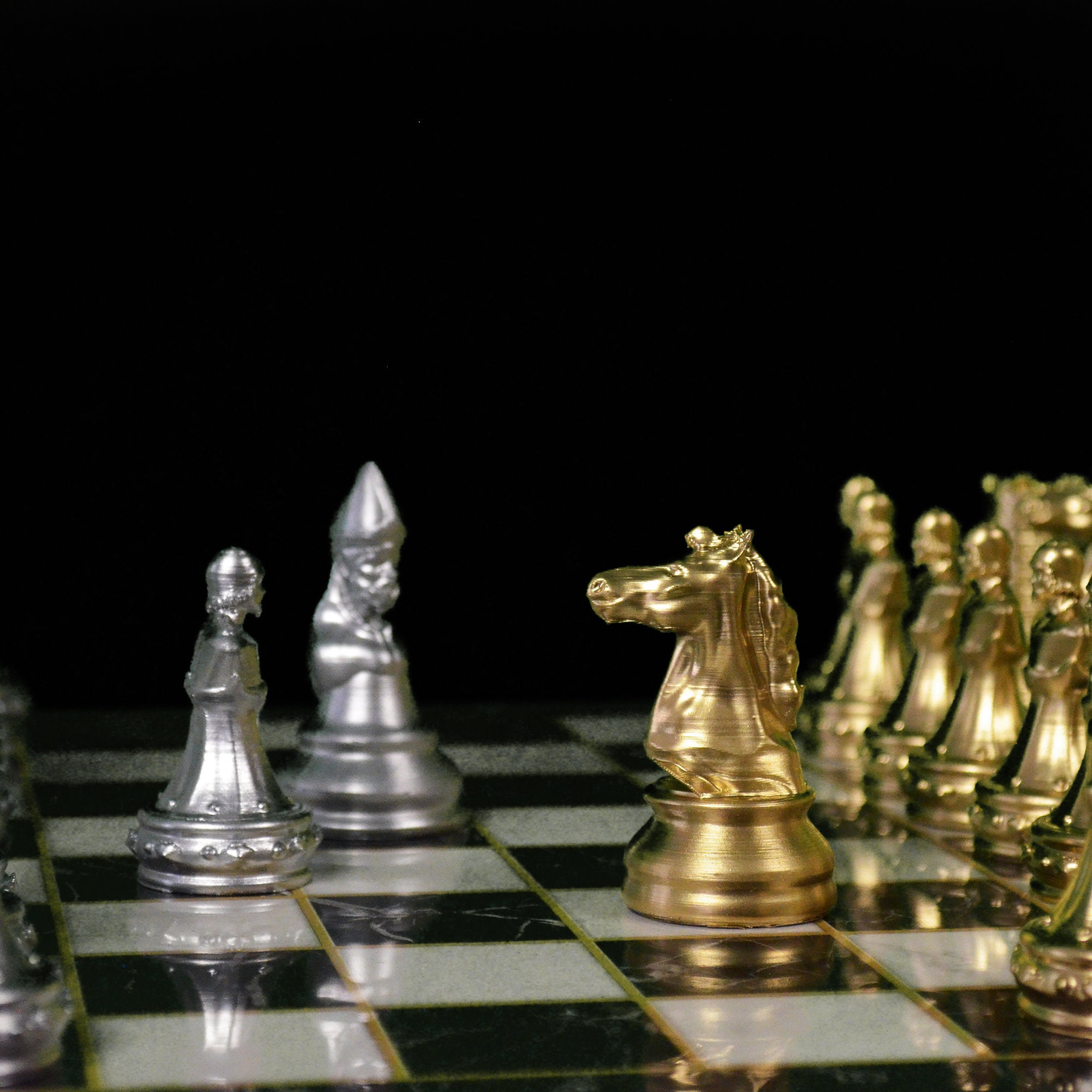 Medieval Chess Set With Chessboard Medieval Chess Pieces - Etsy