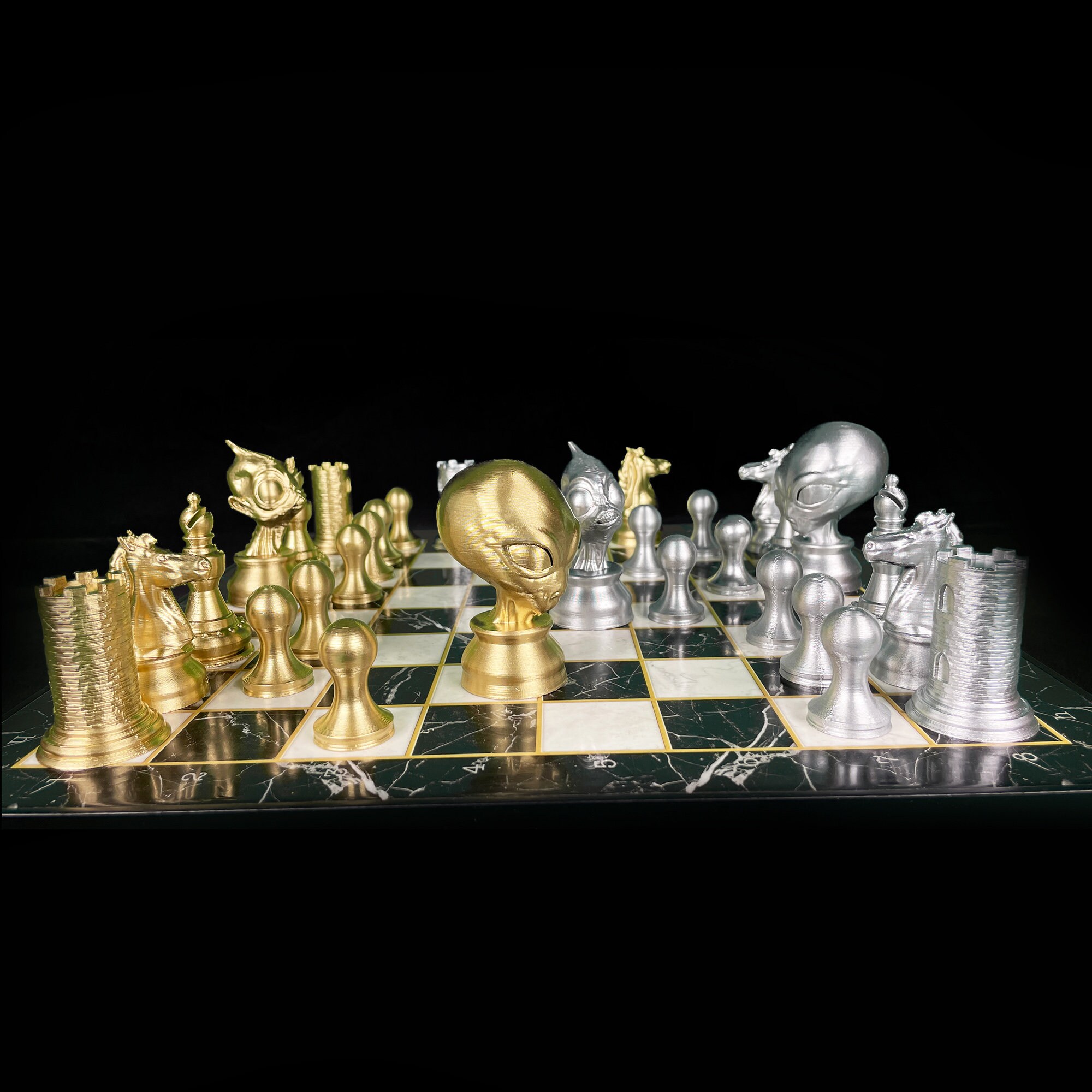 Customizable Alien Space Chess Set With Infinite Chessboard - Etsy