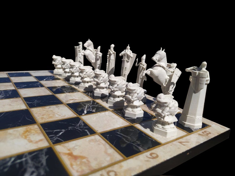 Hp Wizard Chess Set With Chessboard-epic Wizard Chess Set - Etsy