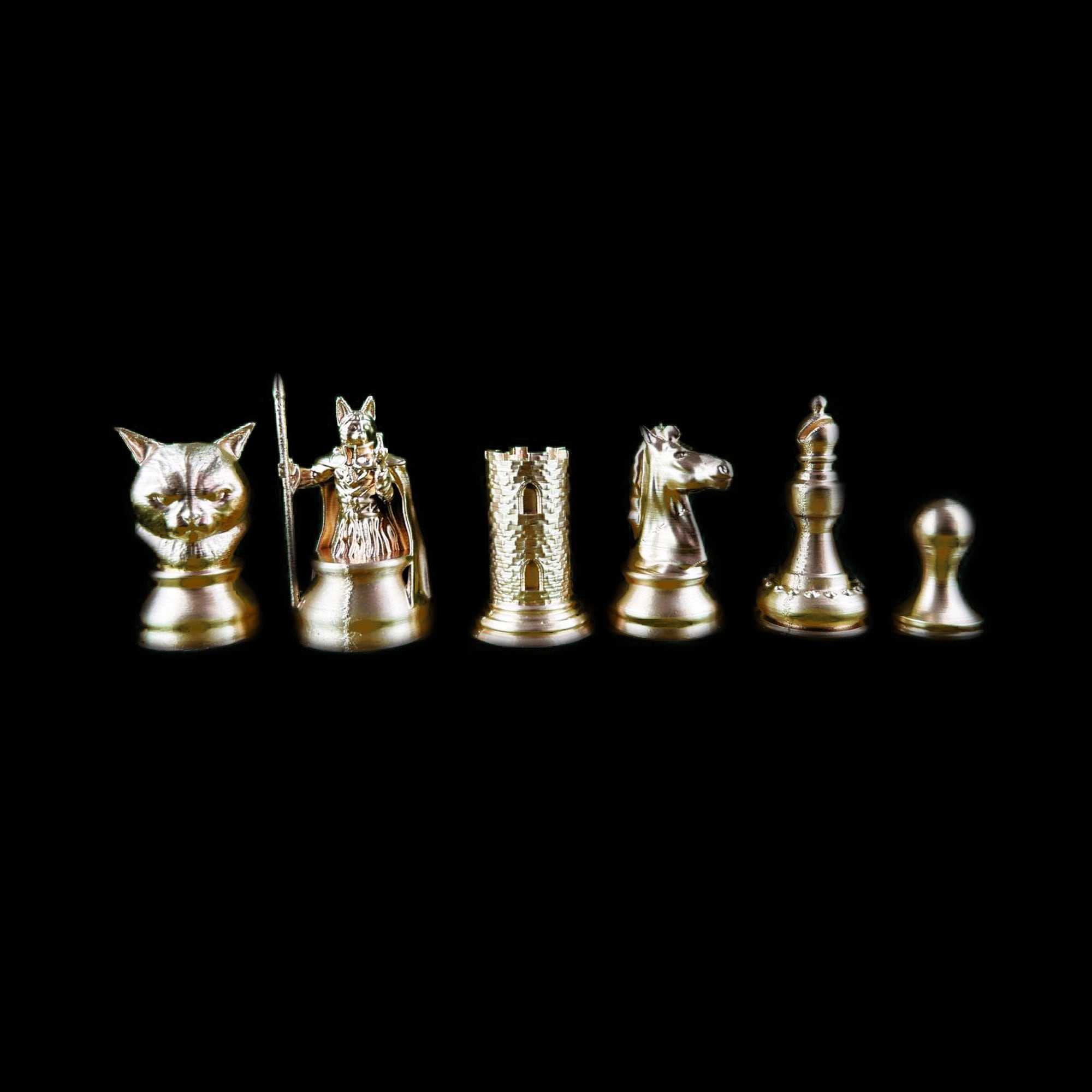 Unique Cat Versus Dog Chess Set With Chessboard - Personalized Pet ...