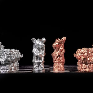 Customizable Animal Chess Set | Personalized Selection for Chess Lovers ...