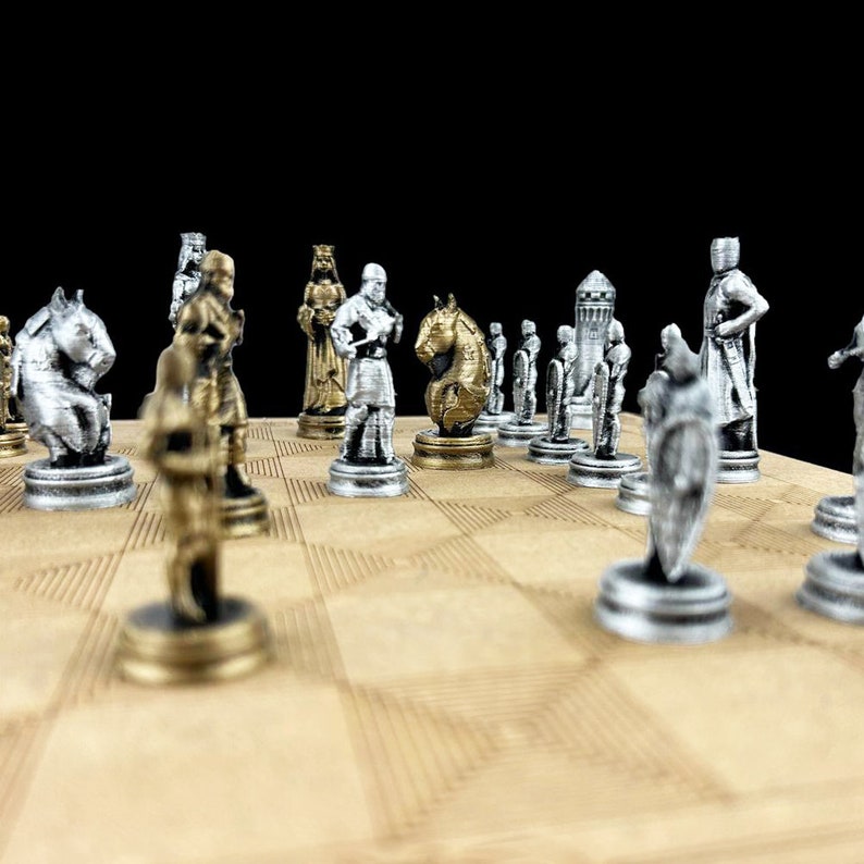 Premium Chess Set, Hand Crafted Chess Set Metal Luxury Chess Gift for ...