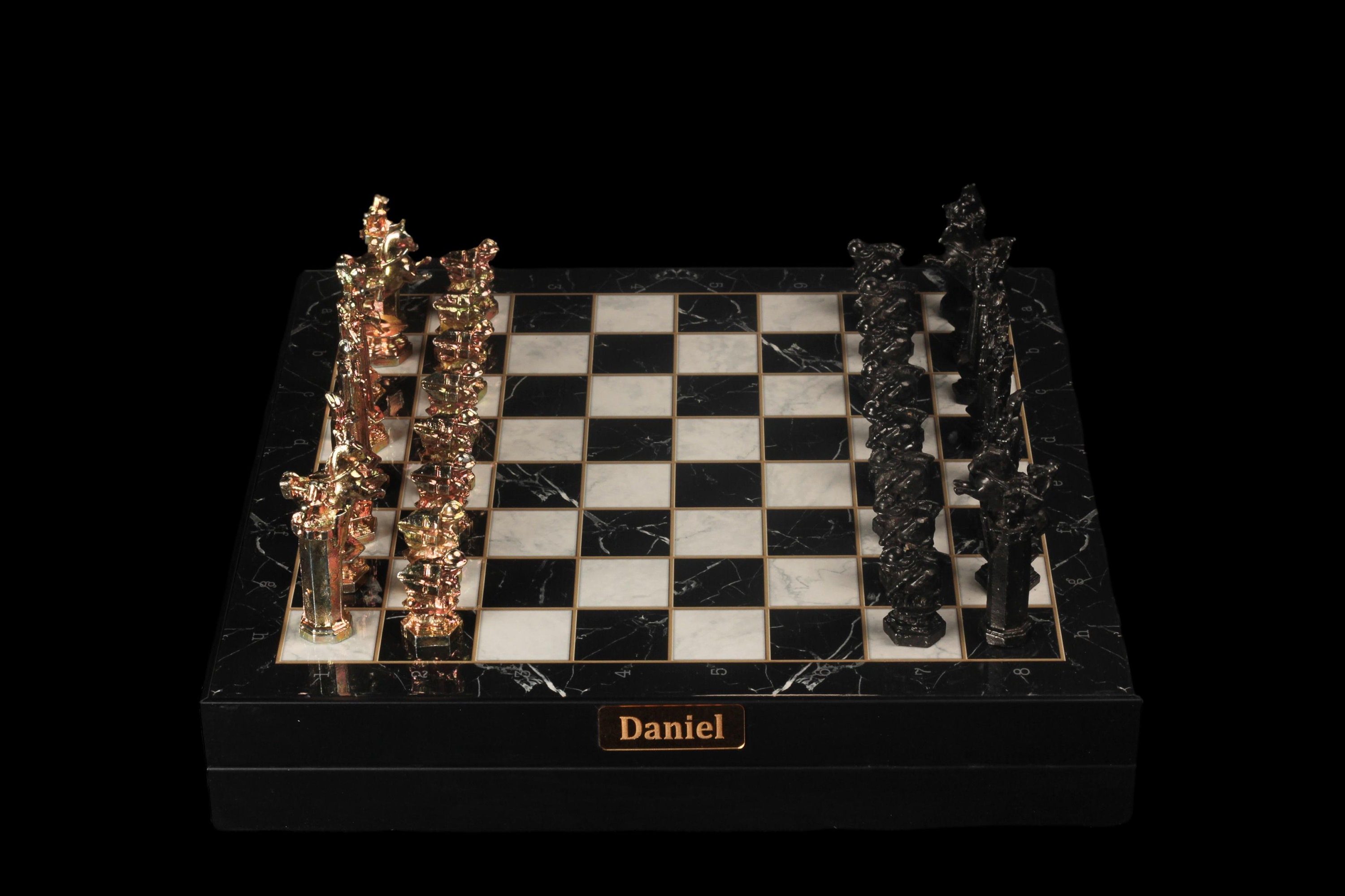 Metal Wizard Chess Set With Epic Wizard Chess Set Color Personalized ...