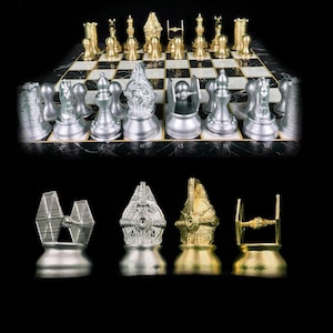 Star Space Chess Set With Chest Chessboard - Perfect Gift for Sci-fi ...