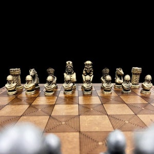 Metal Christian Vitican Chess Set - Church Knight Chess | Personalized ...