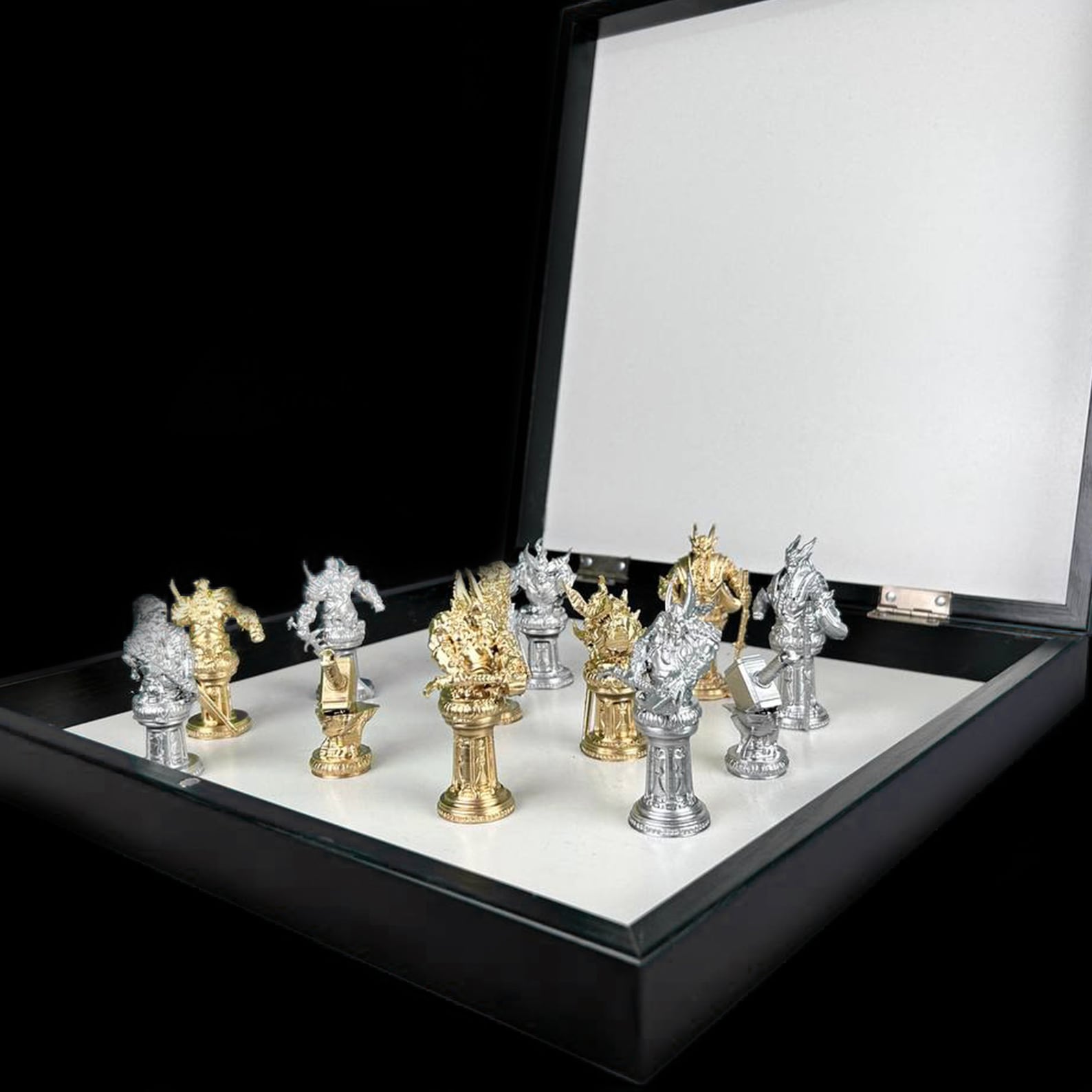 Viking Mythological Chess Set With Chessboard - Customizable Selection ...