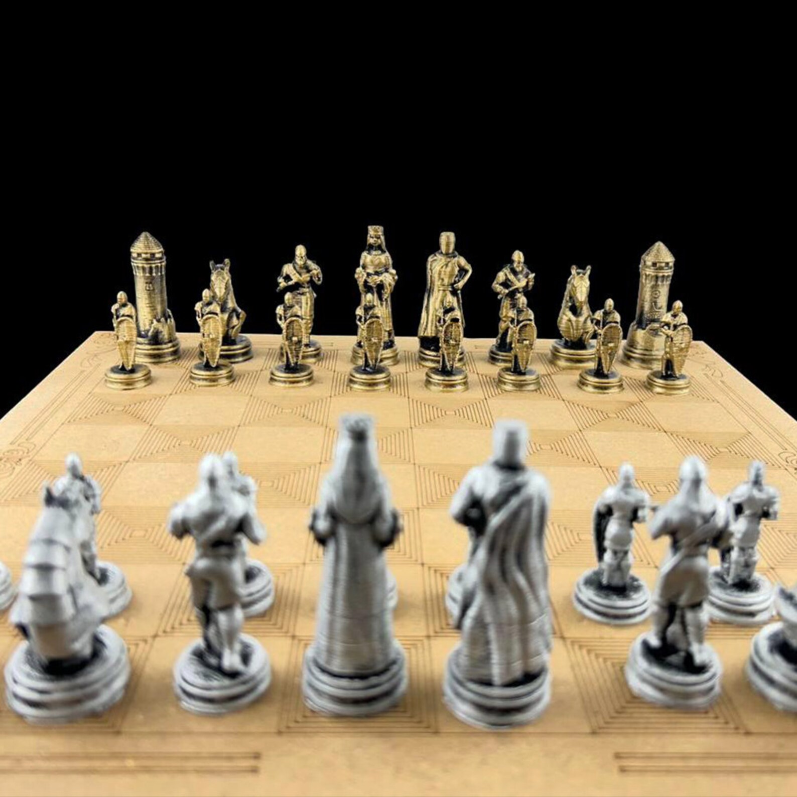 Premium Chess Set, Hand Crafted Chess Set Metal Luxury Chess Gift for ...