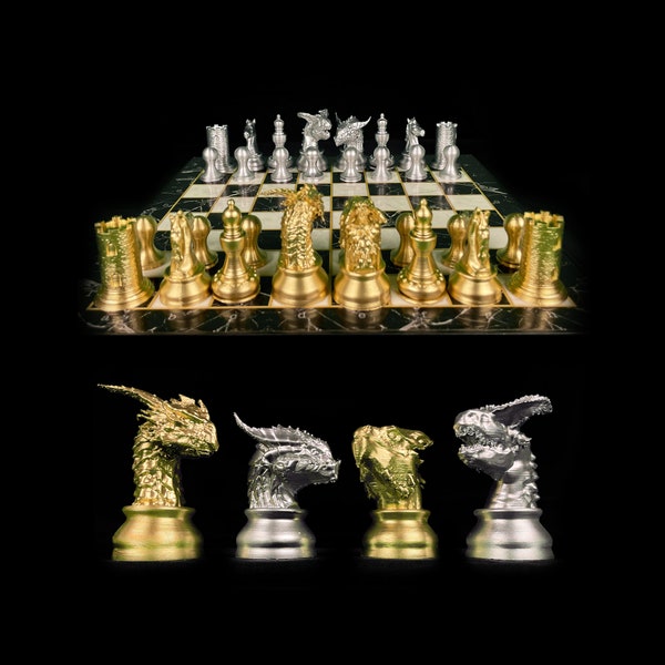 Dragon Chess Set - Etsy