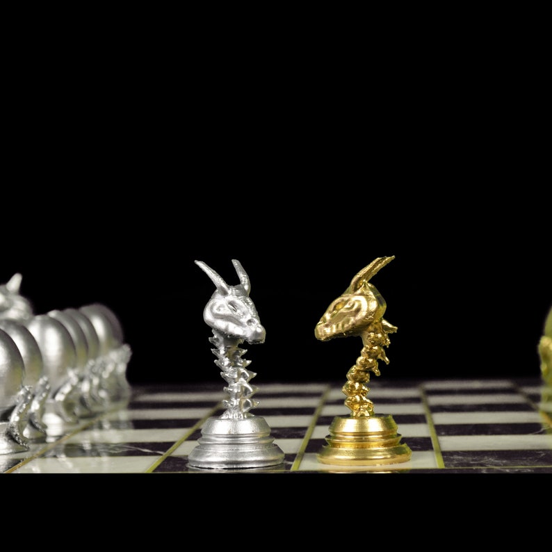 Dragon Chess Set With Chessboard-epic Dragon Board Game - Etsy