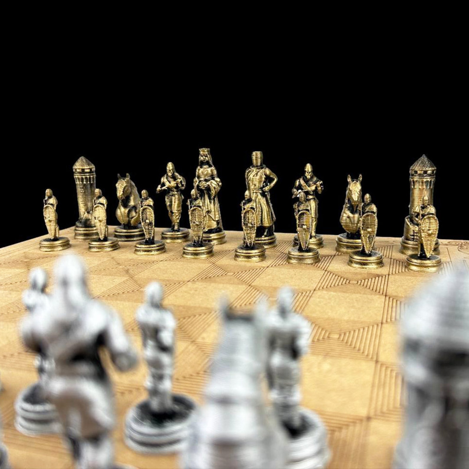 Premium Chess Set, Hand Crafted Chess Set Metal Luxury Chess Gift for ...