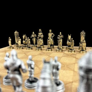 Premium Chess Set, Hand Crafted Chess Set - Metal Luxury Chess Gift for ...