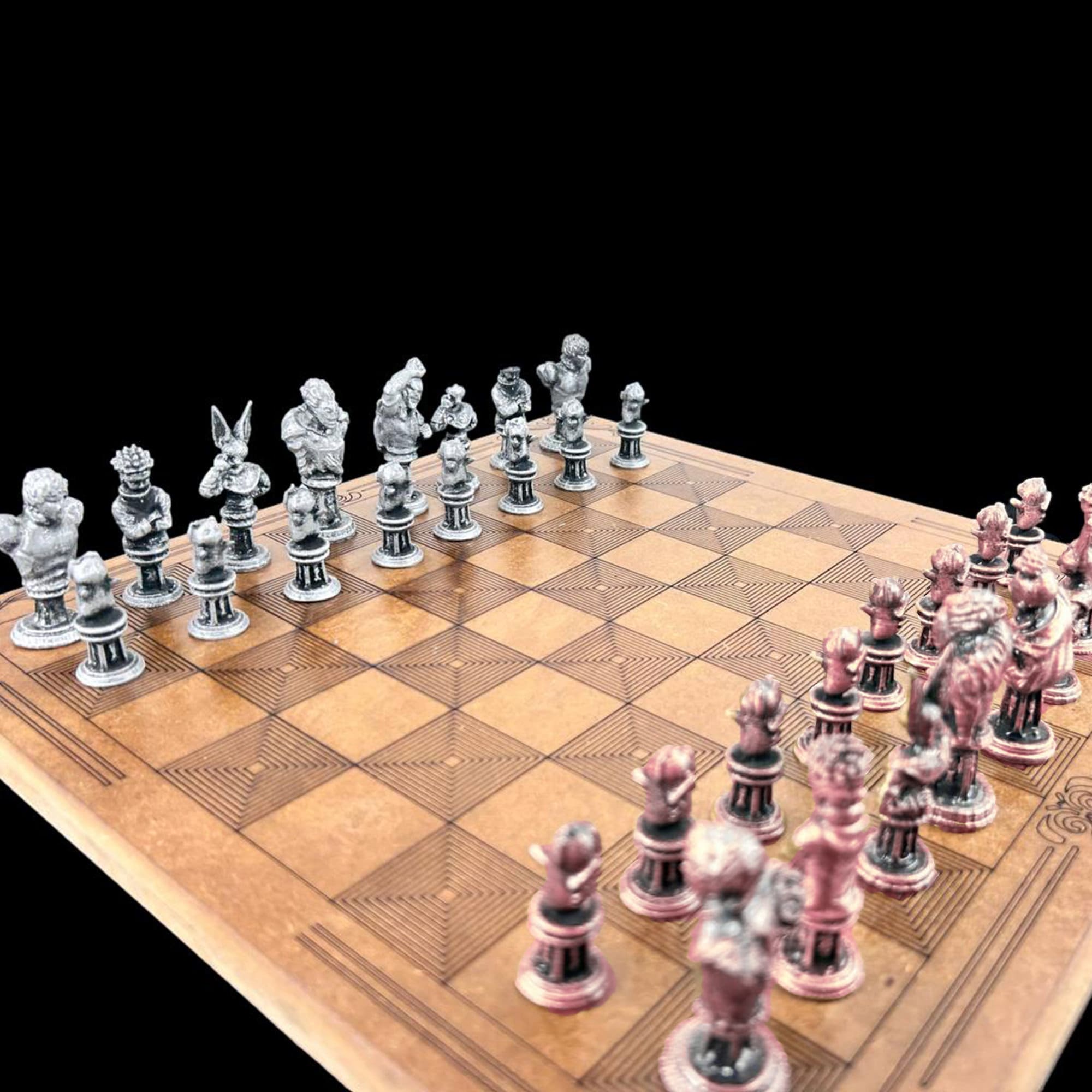 Metal Japanese Anime Characters Chess Set With Chessboard Anime Chess ...
