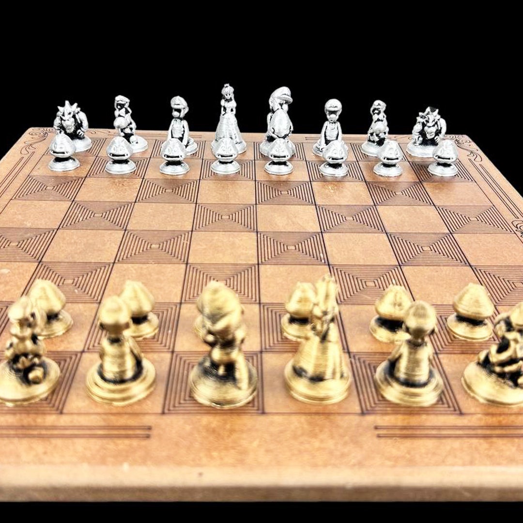 Metal Marios Chess Set With Chessboard Popular Chess Set | Personalized ...