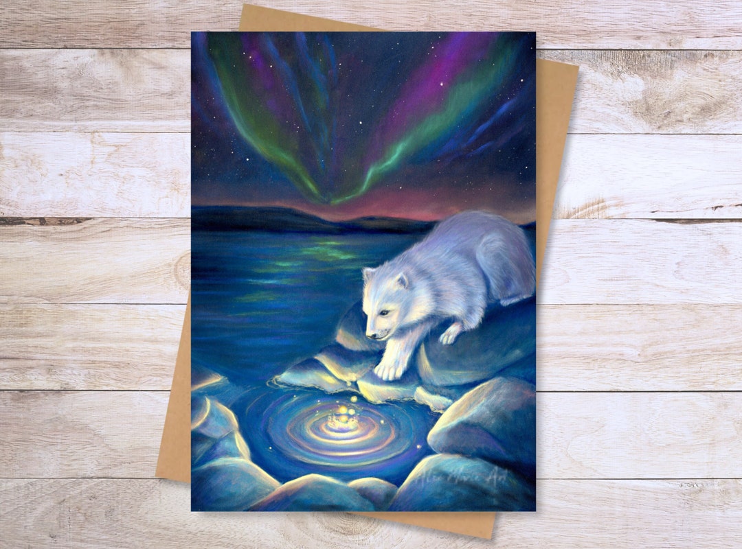Polar Bear Greetings Card for Any Occasion - Etsy