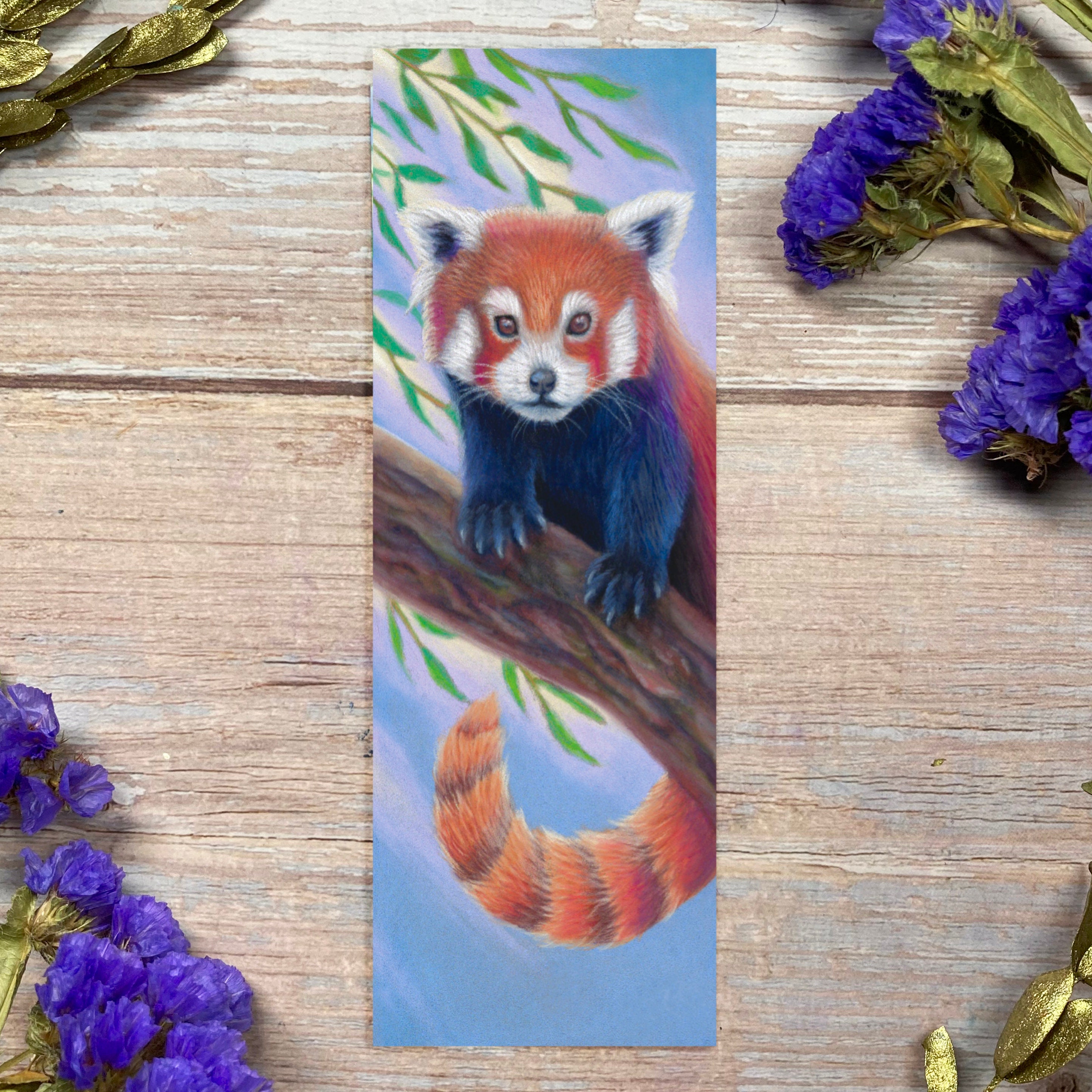 Red Panda Bookmark Perfect as a Small Gift - Etsy