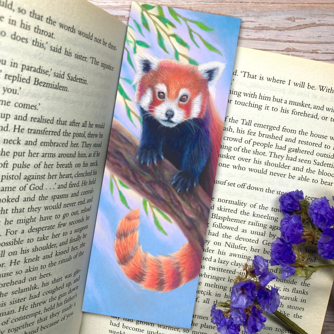 Red Panda Bookmark Perfect as a Small Gift - Etsy