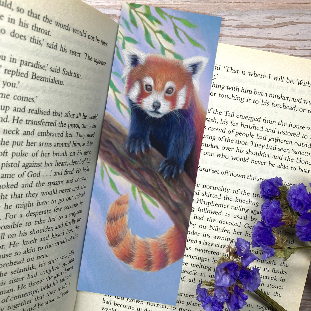Red Panda Bookmark Perfect as a Small Gift - Etsy
