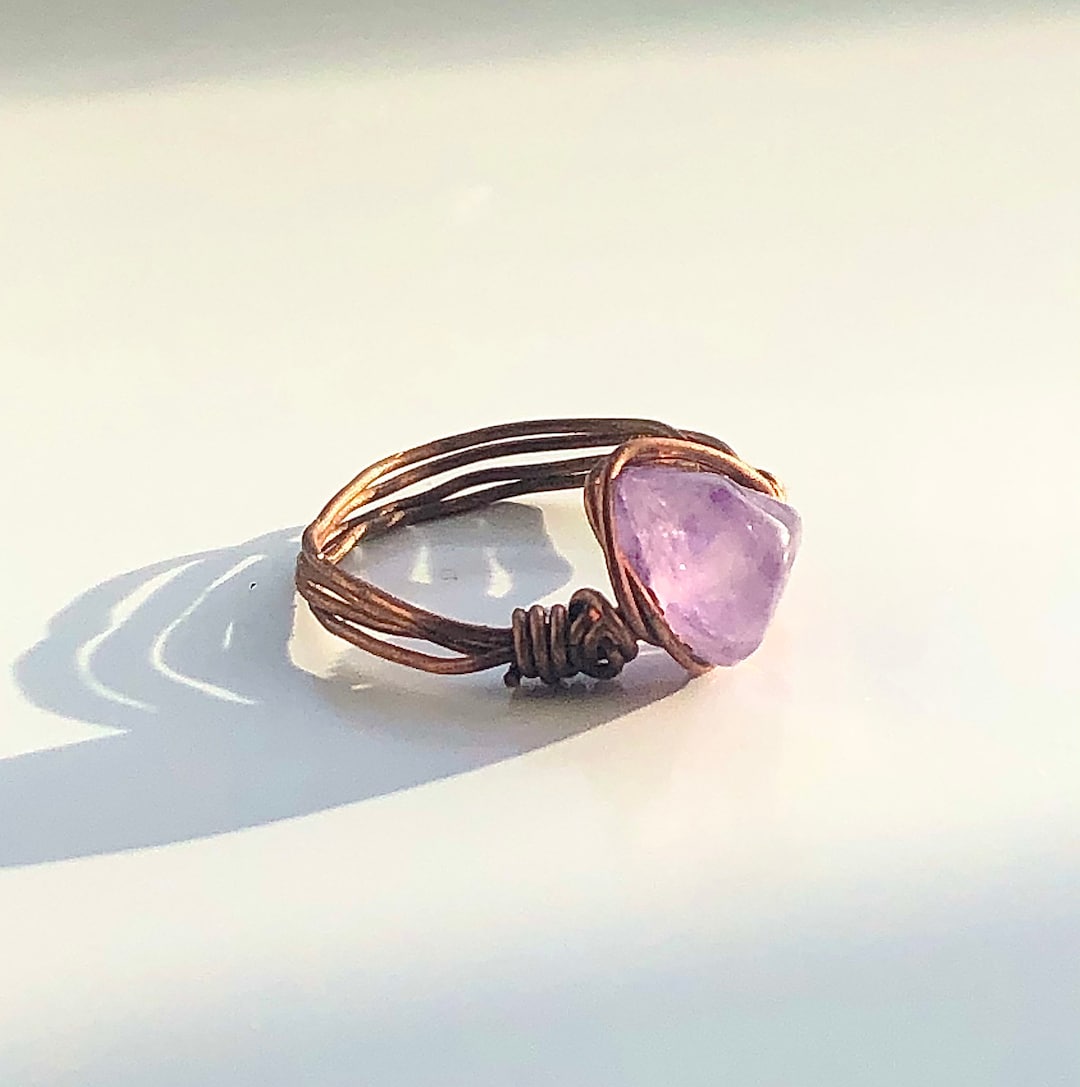 Handmade Amethyst Ring - Etsy UK