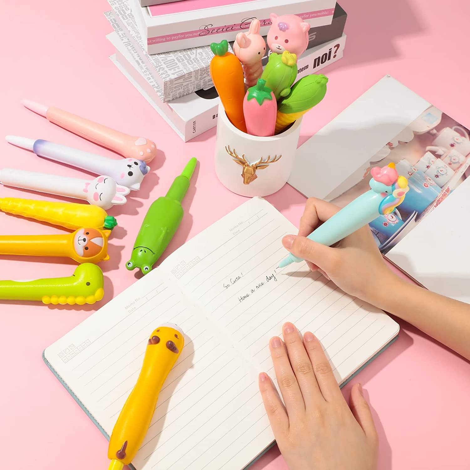 Squishy and Cute Kawaii Pen Kawaii Accessories Cute Girl Pens CHOOSE ...