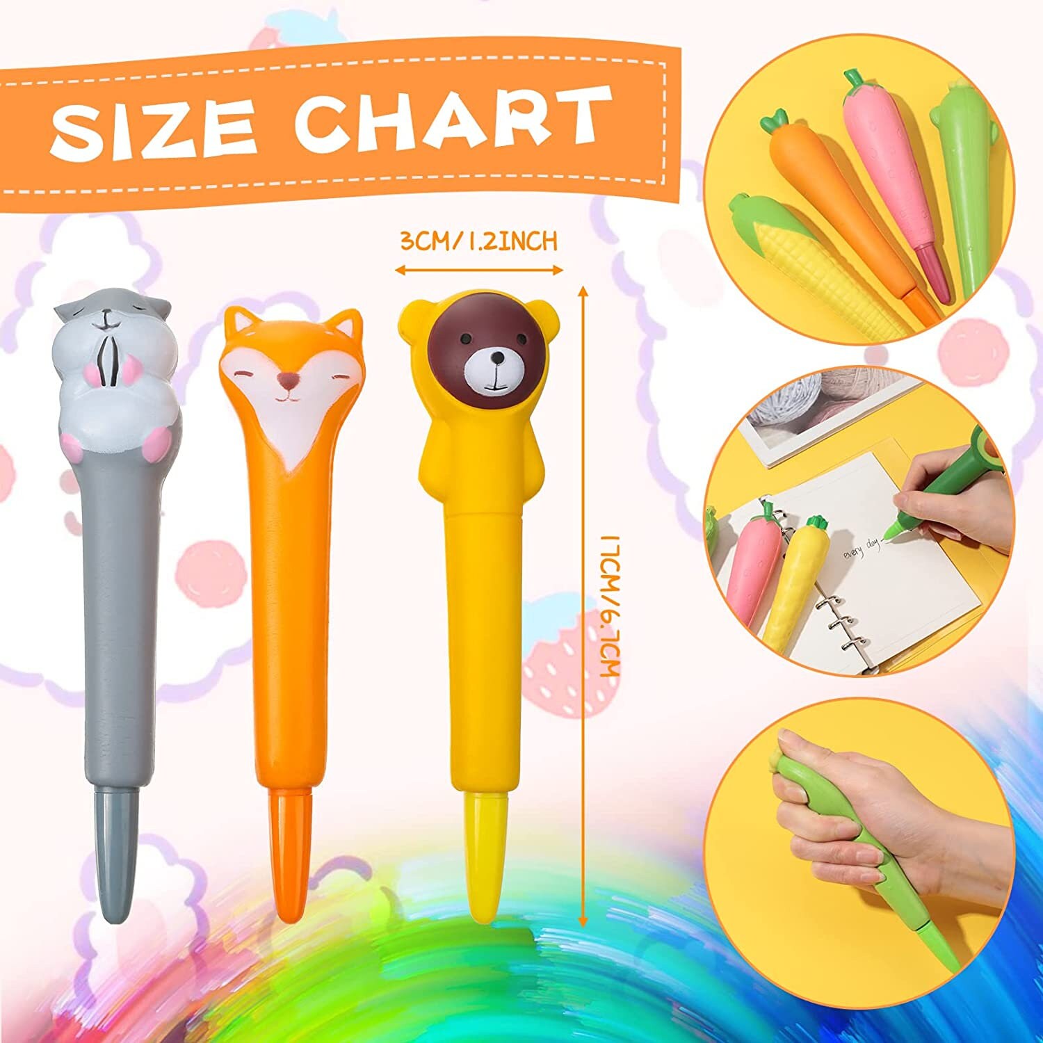 Squishy and Cute Kawaii Pen Kawaii Accessories Cute Girl Pens CHOOSE ...