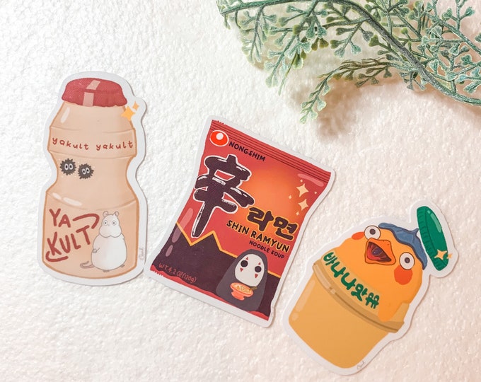 Asian Snacks Stickers Asian Food Stickers Asian Stickers - Etsy