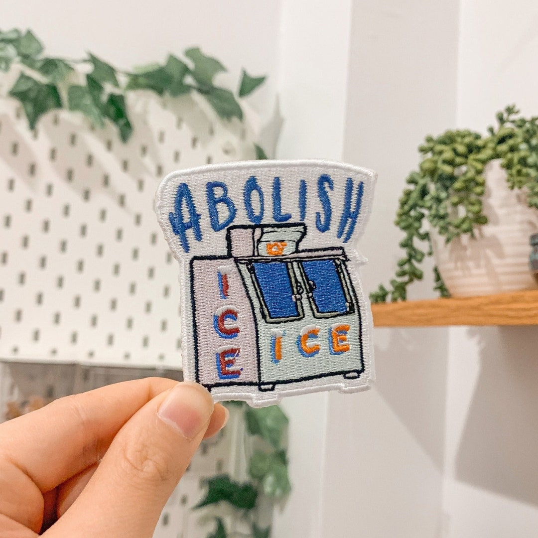 Abolish Ice Patch, Embroidered Patches, Social Justice Patches, Defund ...