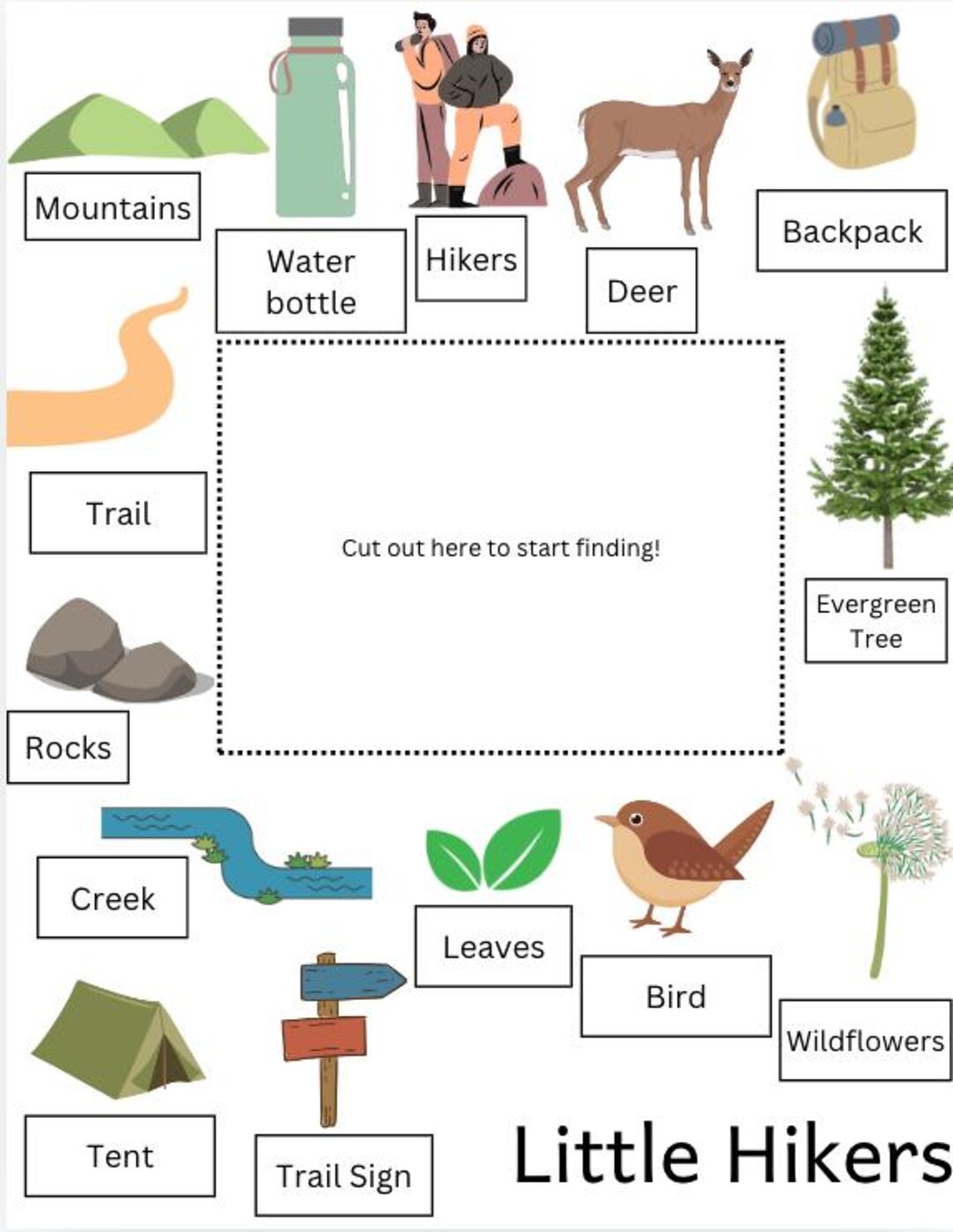 Printable Hiking Finder, Preschool Learning, Outdoor Learning, Nature ...