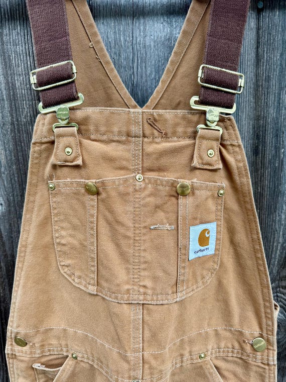 Carhartt Duck Canvas Bib Overalls Union Made in USA D… - Gem