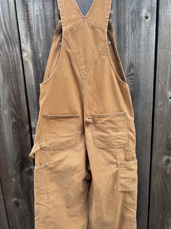 Carhartt Duck Canvas Bib Overalls Union Made in USA D… - Gem