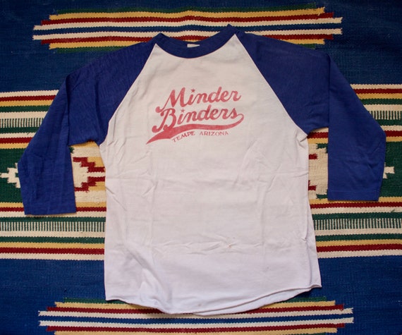 Vintage Minder Binder's Baseball 3/4 Sleeve T-shirt - Etsy